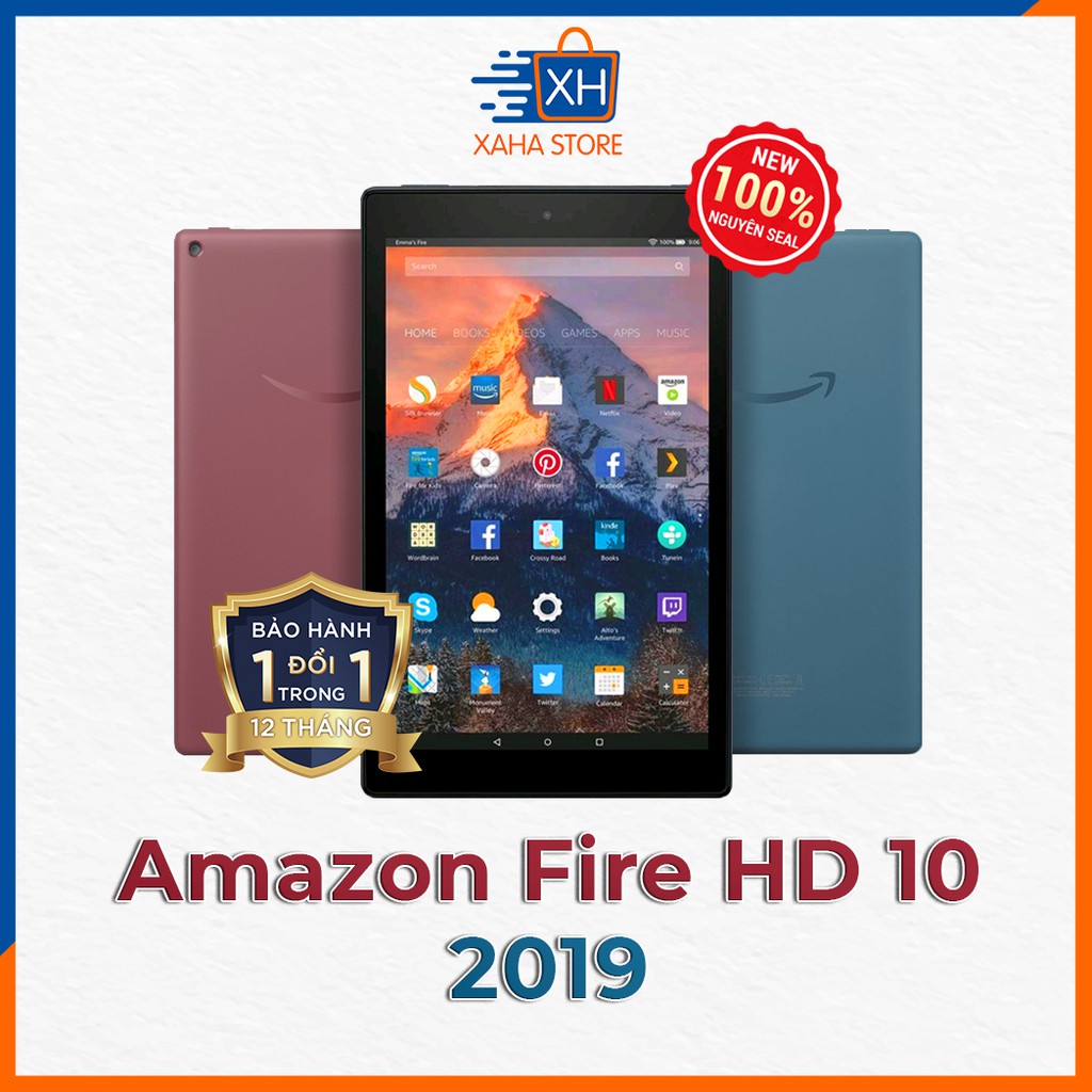 Máy tính bảng Kindle Fire HD 10 2019 9th/ HD 10 2021 11th generation dung lượng 32GB/64GB Chính ...