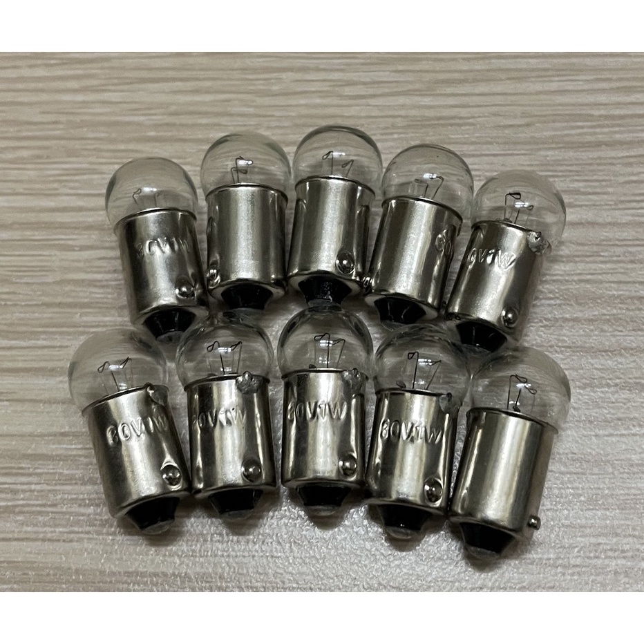 Combo 5 bóng đèn tín hiệu đuôi cài BA9S 30V 1W - Globular Pilot lamps ...
