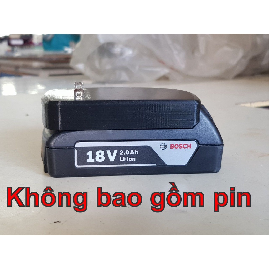 Đế chuyển Pin BOSCH 18v trượt (đầy đủ tiếp xúc, không bao gồm pin ...