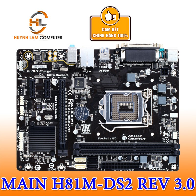 Mainboard Gigabyte H81M DS2 (Socket 1150, VGA DDR3) - Chính hãng Viễn ...