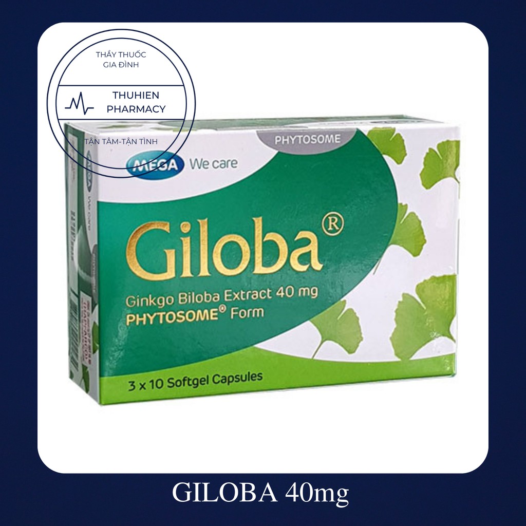GILOBA 40mg Mega We Care nhập khẩu chính hãng (Hộp 30 viên) | Shopee ...
