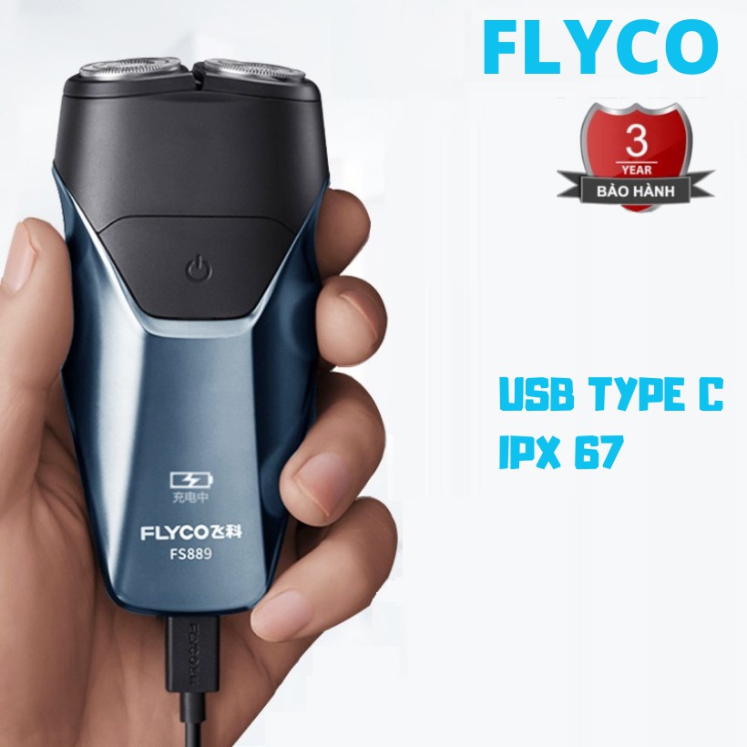 [Thế Hệ Mới 2022] Máy Cạo Râu Nam Lưỡi Dao 2 Đầu I BH 24 Tháng I Flyco FS886 Cửa Hàng FS888 ...