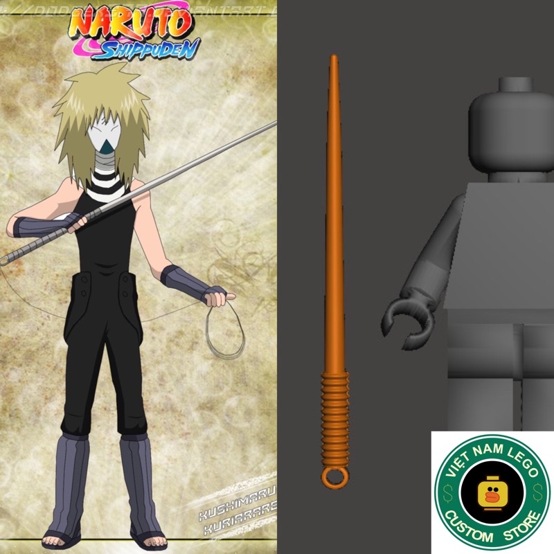 Phụ kiện minifigures: thanh kiếm Nubari - thất kiếm làng sương mù ...