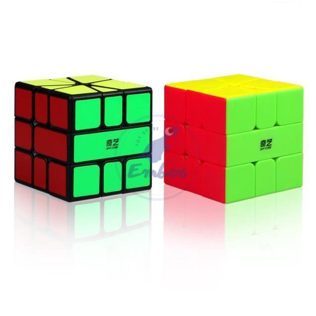 Rubik Qiyi SQ1 3x3 Stickerless Viền Cube Magico Tốc độ, khối rubic ma ...