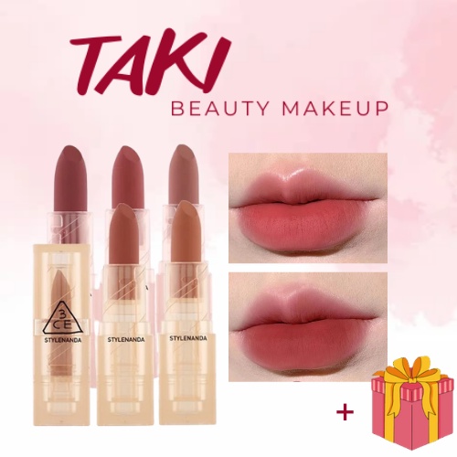 Son Thỏi Lì 3CE Soft Matte Lipstick Warm & Cool -Hazzy Rose- Chill Move ...