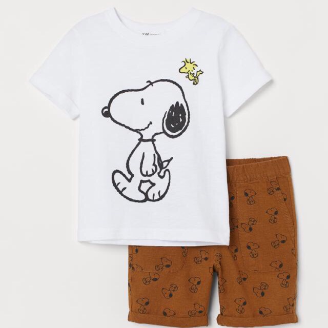 Bộ snoopy HM bé trai | Shopee Việt Nam