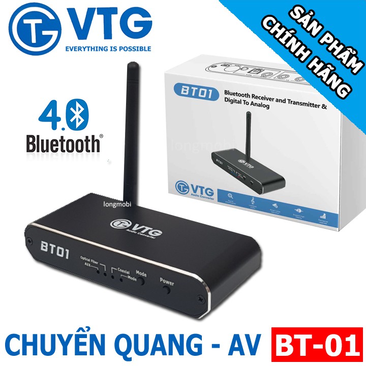 VTG BT01 - Bộ Chuyển Âm Thanh Quang Học Sang AV Tích Hợp Bluetooth 4.0 ...