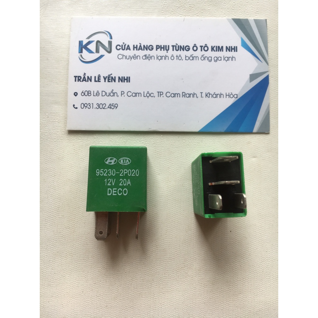 RELAY (ROLE) KIA, DECO 4 CHÂN 12V 20A | Shopee Việt Nam