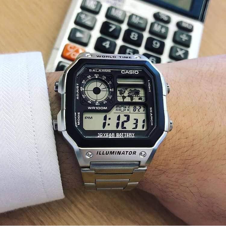 Đồng hồ nam Casio AE1200 - WHD-1AV | Shopee Việt Nam
