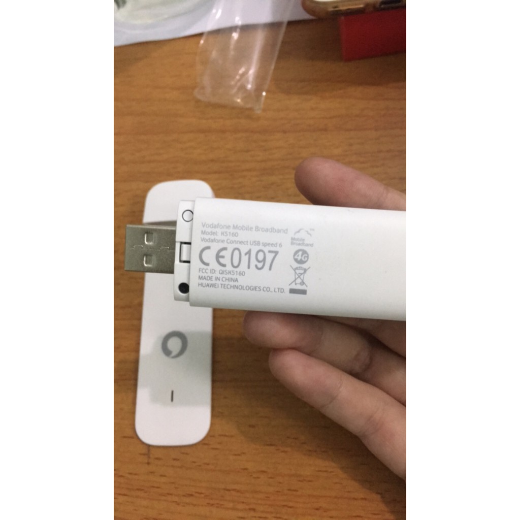 USB Dcom 4G LTE Vodafone K5160 150Mbps bản nâng cấp của huawei E3372 ...