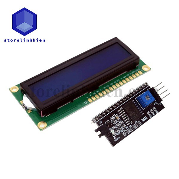 Màn hình LCD 1602 Xanh dương, mạch giao tiếp I2C | Shopee Việt Nam
