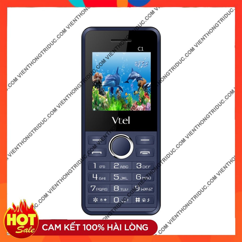 Điện Thoại GSM Vtel C1 (2 Sim) - Số To, Chữ To, Pin Bền, FM loa ngoài ...
