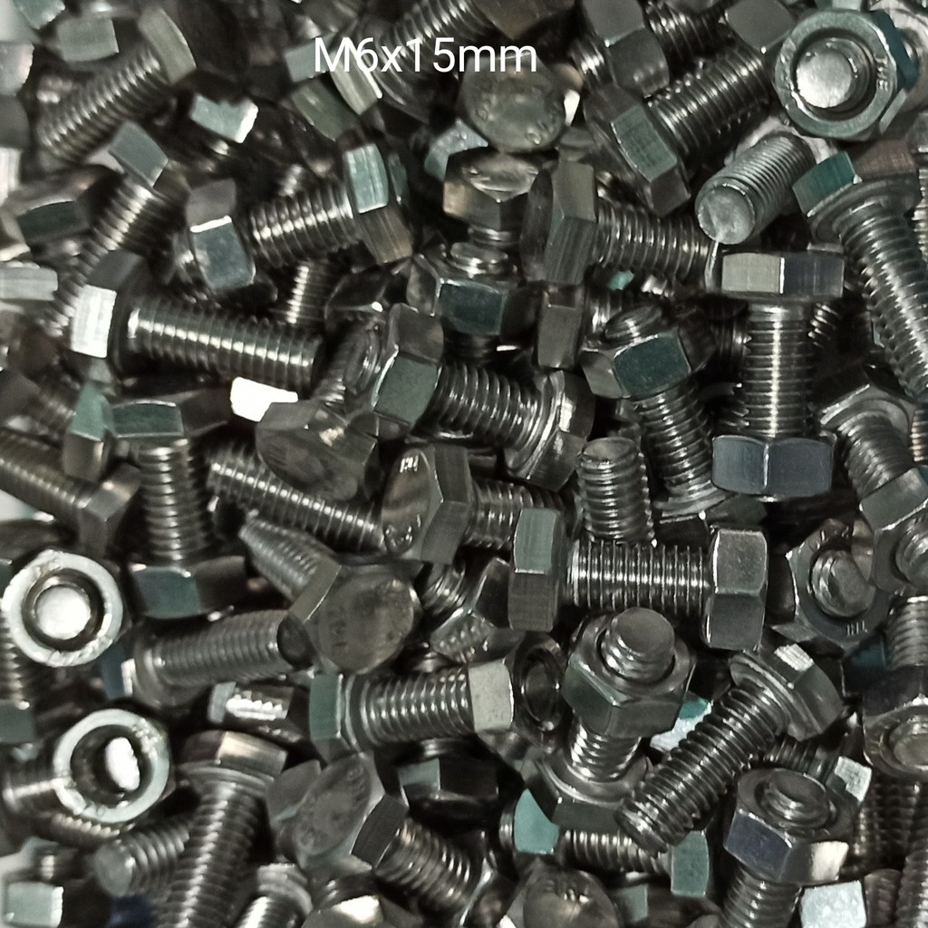 M6x10 , M6x15 , M6x20 , M6x30 , M6x40 INOX 304 COMBO 50 Bộ Bulong ...