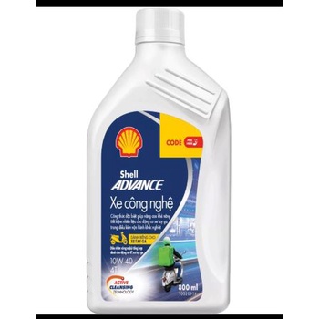 SHELL ADVANCE TECHBIKE SCOOTER 10W-40 dung tích 0,8L | Shopee Việt Nam