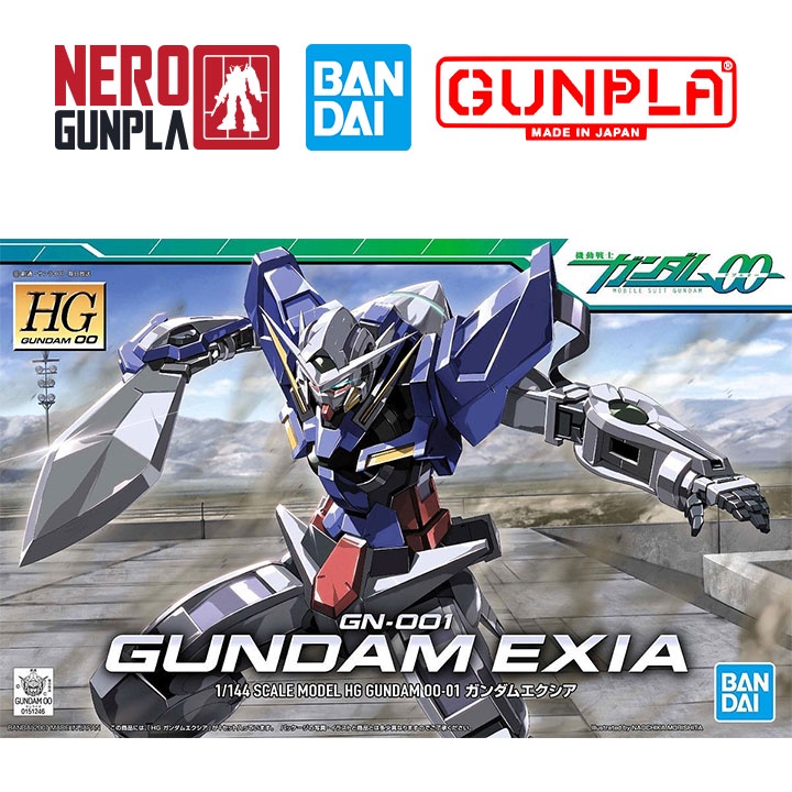 Mô Hình Lắp Ráp Bandai Gunpla HG 00 1/144 Gundam Exia | Shopee Việt Nam