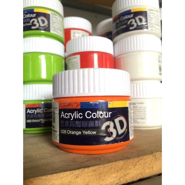 Màu 3D Acrylic Chinjoo 100ml [Full bảng màu] | Shopee Việt Nam