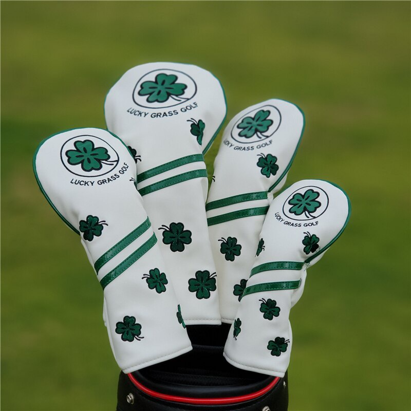 Four Leaf Clover Golf Club Headcover Gỗ Driver Fairway Hybrid No 1 3 5 ...