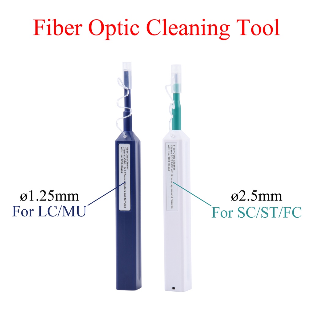 Sc / FC / ST LC / MU Dụng cụ làm sạch sợi quang một chạm 1.25mm và 2 ...