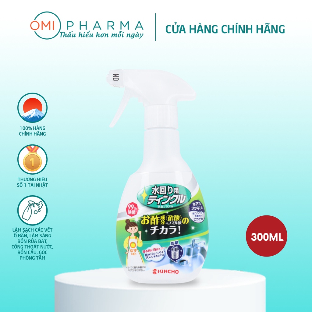 Xịt Khử Mùi, Kháng Khuẩn Và Làm Sáng Bồn Rửa Bát Kincho 300ml | Shopee Việt Nam
