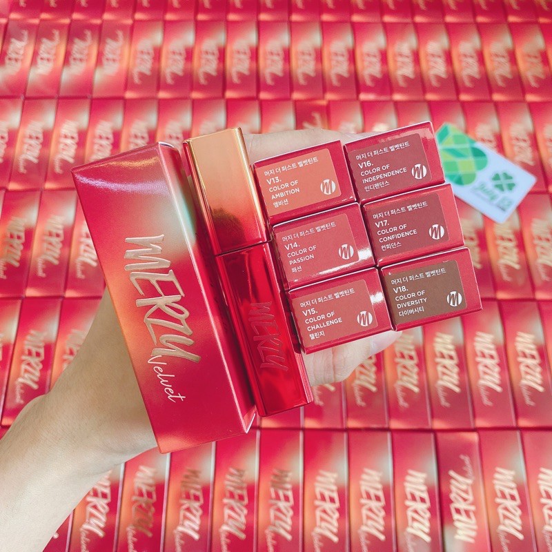 Son kem merzy Velvet tint Version 3 | Shopee Việt Nam