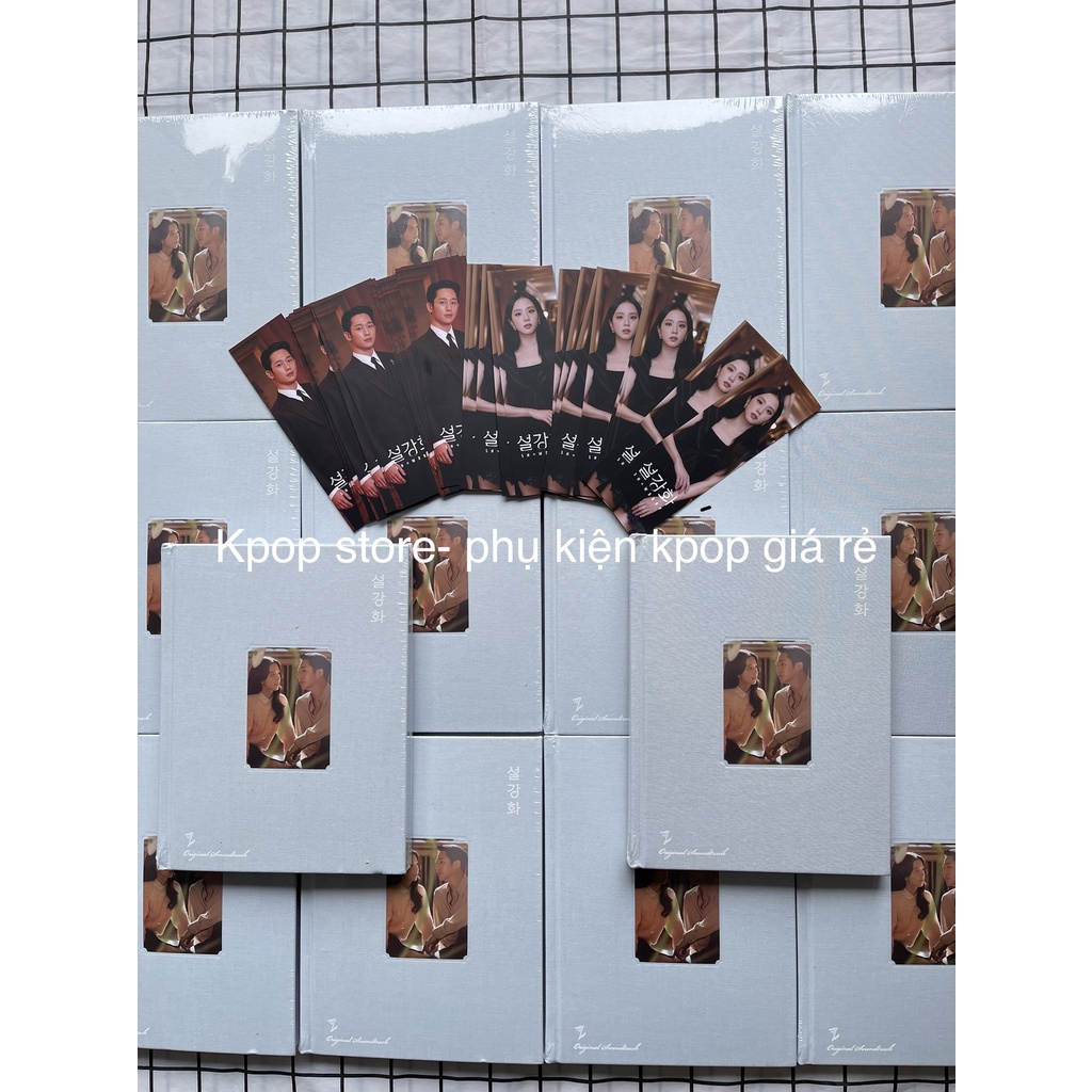 Sẵn OST Snowdrop Hoa tuyết điểm Jisoo Blackpink kèm bookmark kẹp ảnh ...