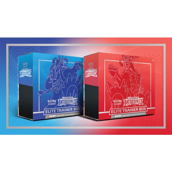 Hộp Thẻ Pokemon TCG Elite Trainer Box Sword & Shield Battle Styles ...