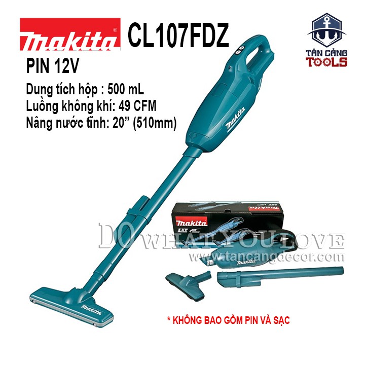 Máy Hút Bụi Dùng Pin Makita 12V CL107FDZ ( Thân Máy ) | Shopee Việt Nam