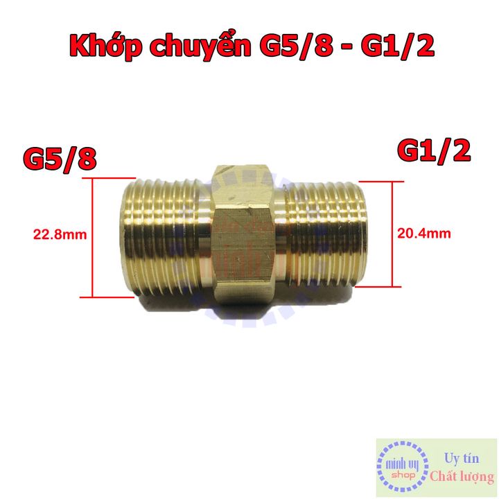 [BT] Khớp chuyển G5/8 (23) sang các chuẩn G1/2 M14x1.5 W21.8 -Đầu chuyển ren van điện | Shopee ...