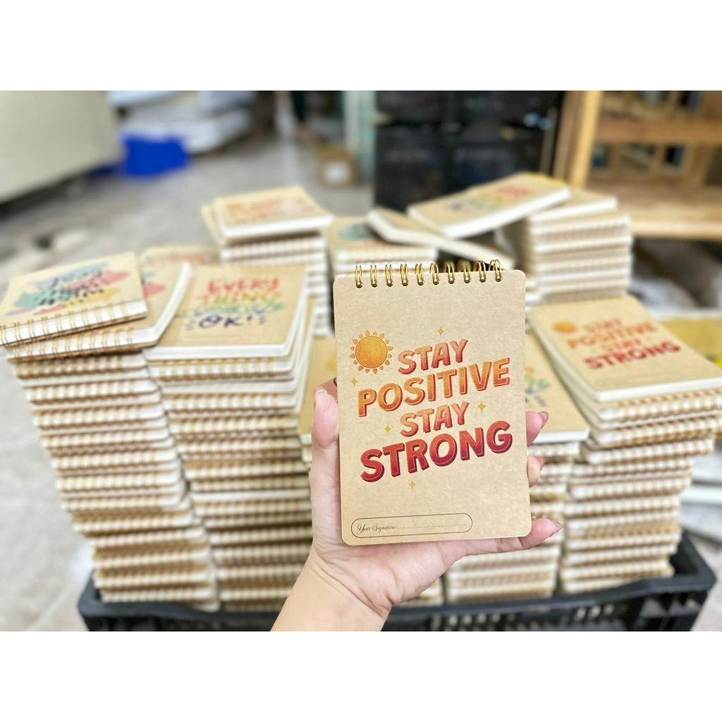 Sổ Tay A6 Mini notebook - Bìa Kraft Vintage 140 Tờ Nội Dung - Lò Xo ...