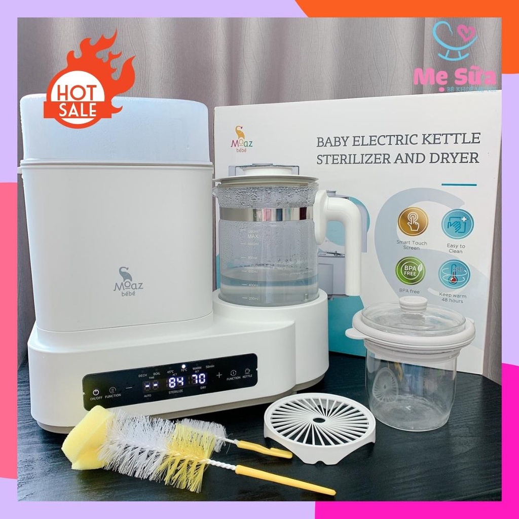 MÁY ĐUN NƯỚC TIỆT TRÙNG SẤY KHÔ MOAZBEBE MB031 | Shopee Việt Nam
