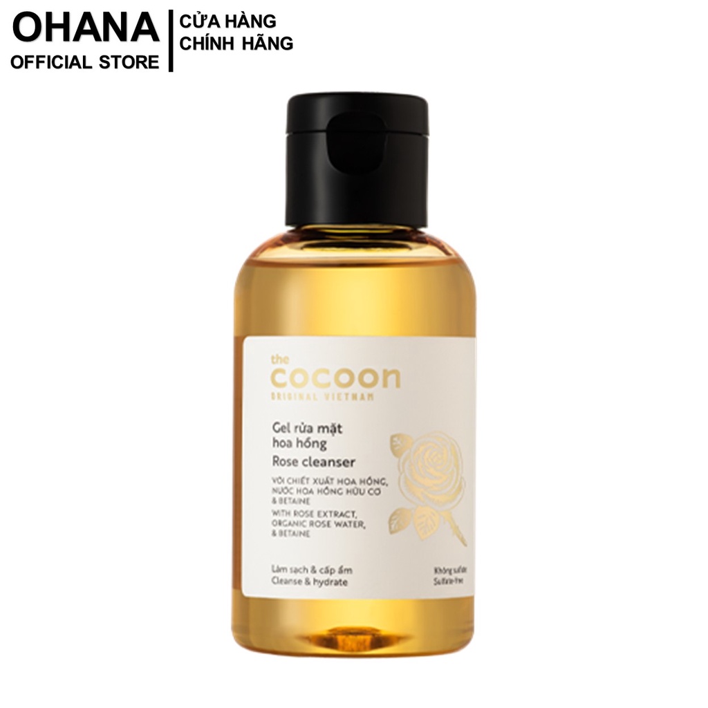 Gel Rửa Mặt Hoa Hồng COCOON Rose Cleanser 140ml | Shopee Việt Nam
