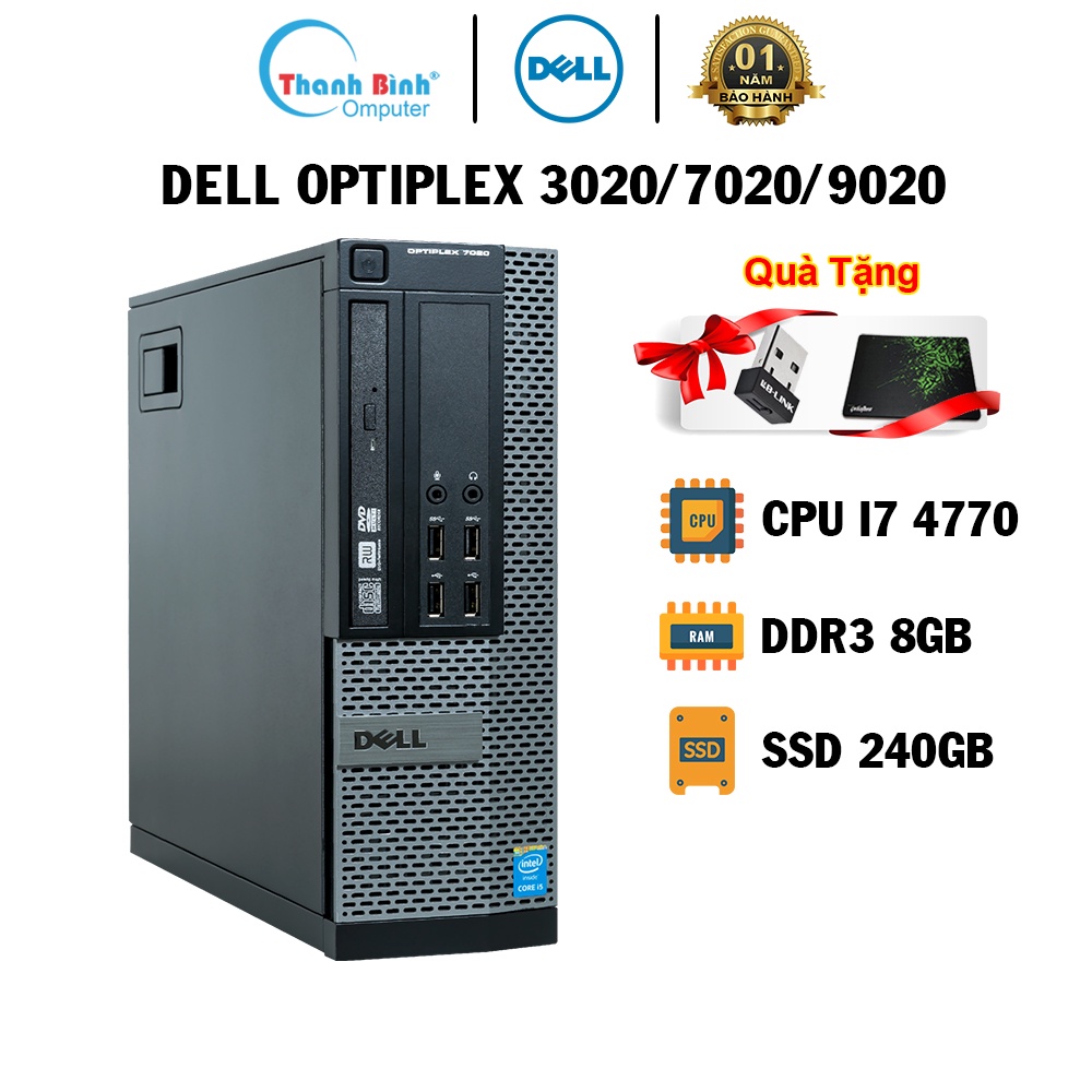 Máy Tính Đồng Bộ ThanhBinhPC️ Dell Optiplex 3020/7020/9020 (I7 4770-8G-240G) - BẢO HÀNH 12THÁNG ...