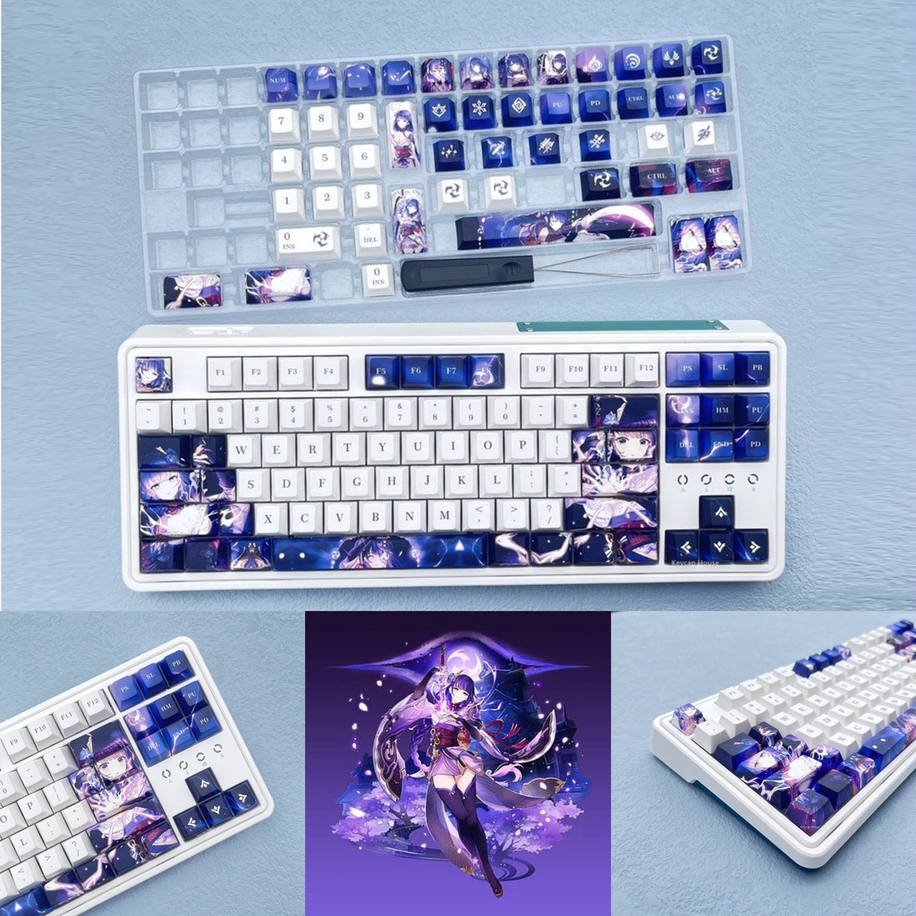 Keycap Genshin Impact nhân vật Raiden Shogun nhựa PBT, profile Cherry ...