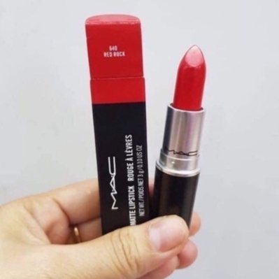 Son MAC Red Rock 640 Màu Đỏ Tươi – Matte Son MAC Red Rock | Shopee Việt Nam