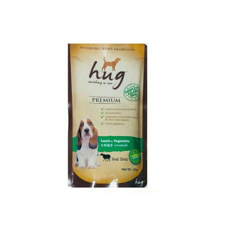 pate Hug thức ăn cho chó trưởng thành vị cừu và rau củ | Shopee Việt Nam