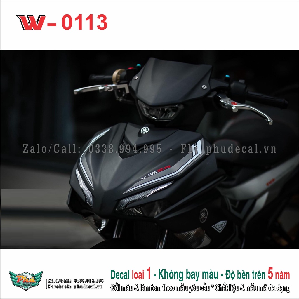 Tem rời Exciter 155 Đen nhám (15) | Shopee Việt Nam