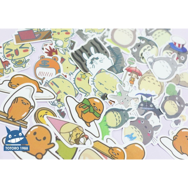 Túi sticker totoro, trứng lười, kumamon.. | Shopee Việt Nam
