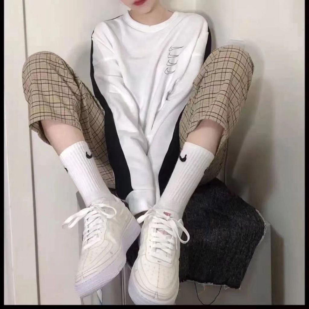 Tất Nike Cổ Cao ( White ) Full Video + Details ( Ảnh HD ) | Shopee Việt Nam