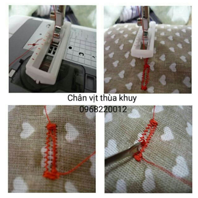 Chân vịt thùa khuy ( máy may gia đình có chức năng thùa khuy ) | Shopee ...