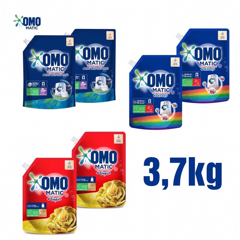 NƯỚC GIẶT OMO MATIC COMFORT TINH DẦU THƠM - DỊU NHẸ TRÊN DA ( 3.7kg và ...