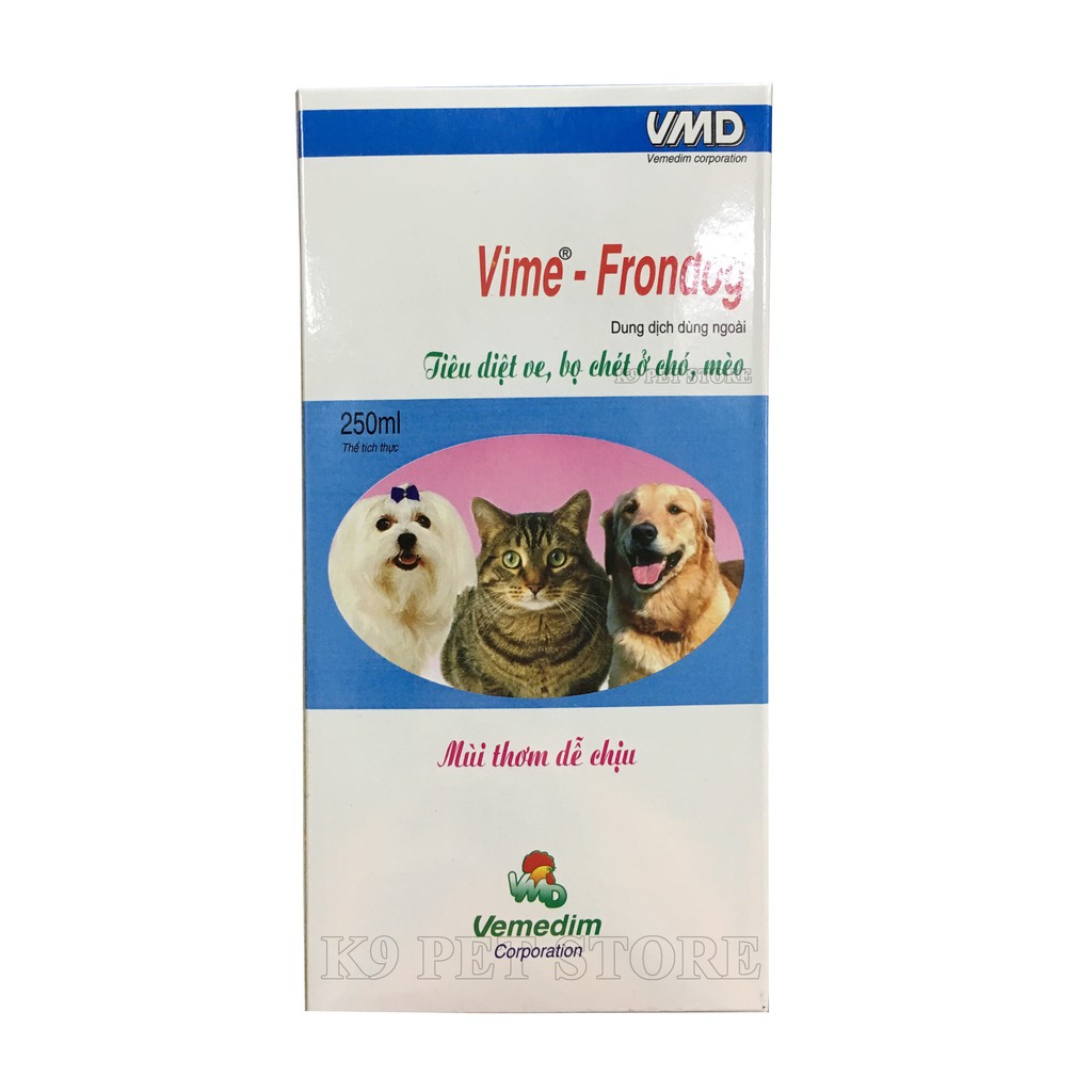 Xịt ve rận cho chó mèo VIME FRONDOG 250ML (VEMEDIM) | Shopee Việt Nam
