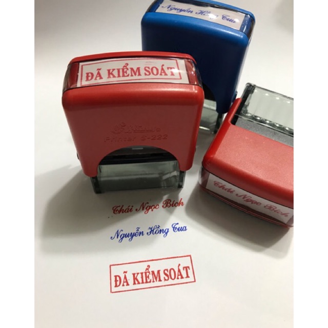 Khắc dấu tên SHINY S222 (1 dòng - 2 dòng) ⚡ LOẠI XỊN ⚡ Dấu tên đặt theo yêu cầu, nhiều size phù ...