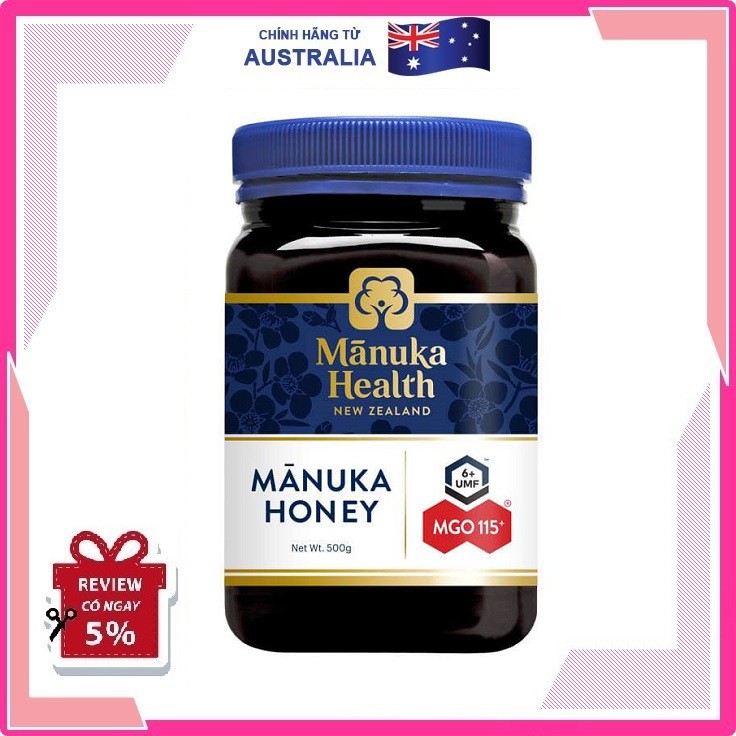 [UMF 6+] Mật Ong MANUKA HONEY | Manuka Health New Zealand MGO 100+ | MGO115 + | Shopee Việt Nam