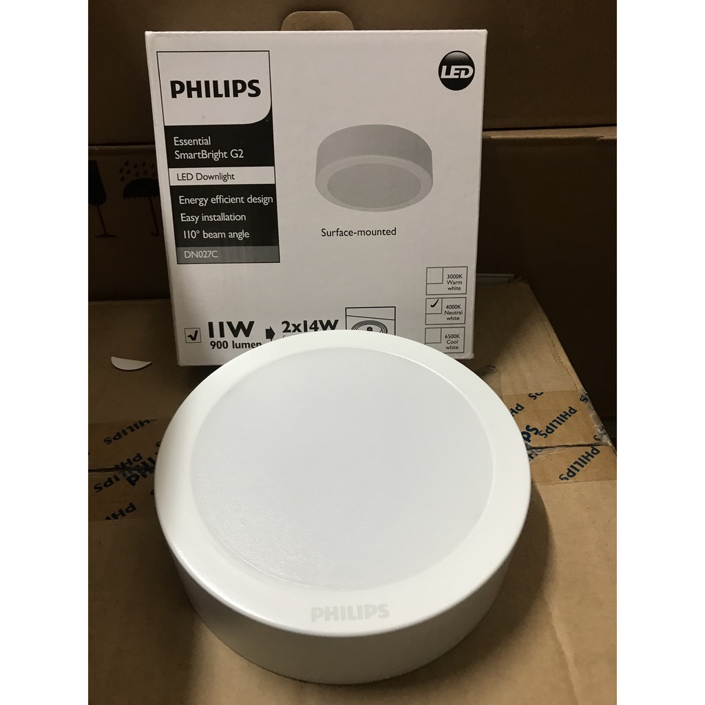 Đèn Downlight gắn nổi LED Philips DN027C GEN 3 LED 9W -12w-15w-19w tròn ...