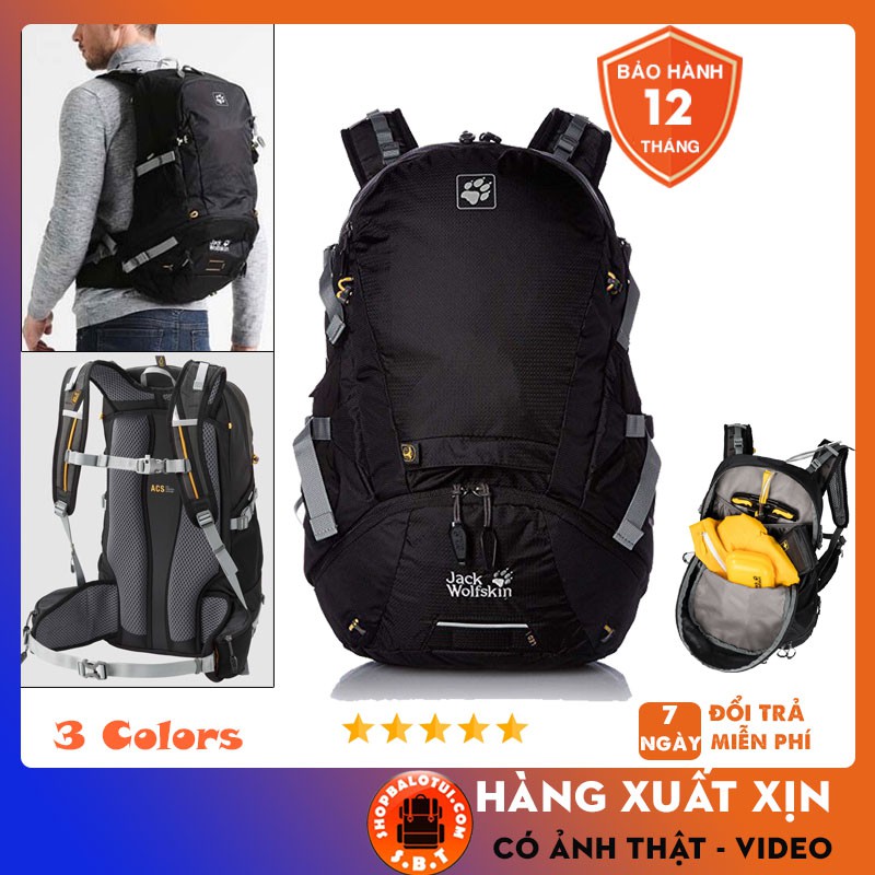 Balo du lịch nam nữ Jack Wolfskin Moab Jam 30L, Balo leo núi trekking đi phượt chống nước có ...