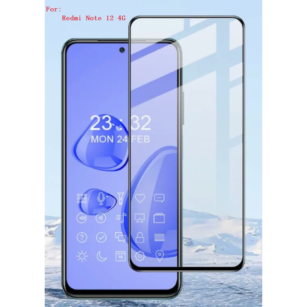 Kính Cường Lực Chống Bám Vân Tay HD Cho Xiaomi Redmi Note 12 4G ...
