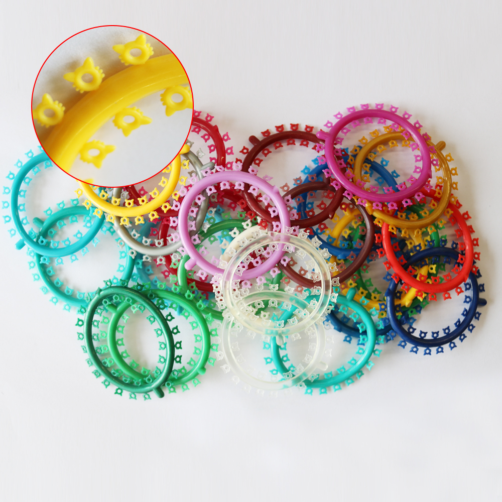 Set 1000 Cà Vạt Cao Su Chỉnh Hình Mèo Kitty Dễ Thương 25 Ngăn 25Sticks 1000Pcs Rubber Cartoon ...