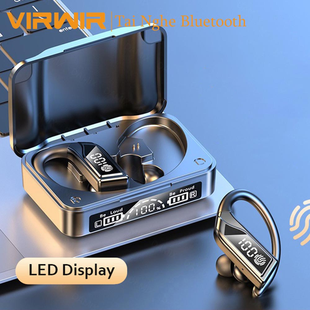 VIRWIR Tai nghe không dây TWS Bluetooth 5.2 màn hình LED cảm ứng chống ...