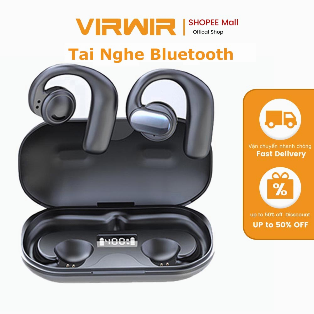 Tai nghe bluetooth 5.1 VIRWIR móc vành tai tích hợp mic cao cấp ...