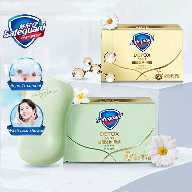 Safeguard Xà Phòng Tắm 108g Chứa Axit Salicylic Giúp Hỗ trợ giảm mụn An Toàn Cho Nam Và Nữ ...